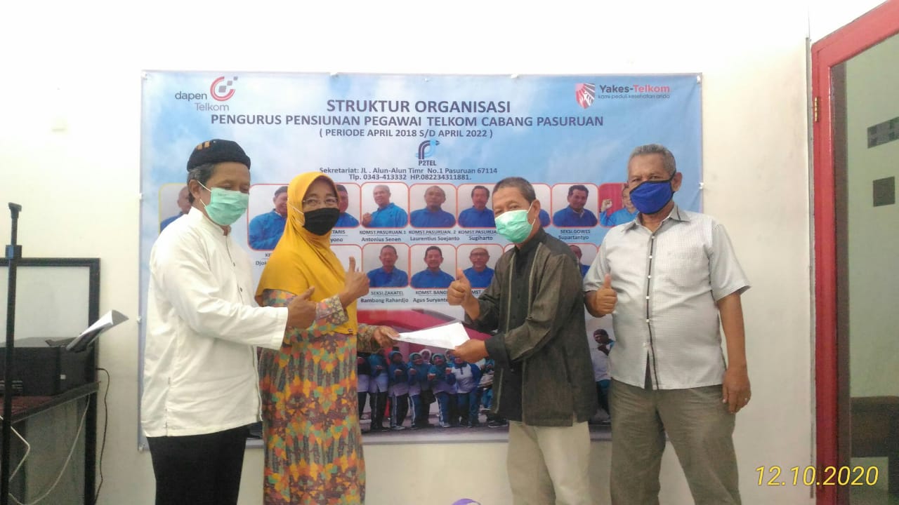 KOPPANDA Telkom Pandaan Serahkan PEP Zakatel P2Tel Pasuruan – P2Tel