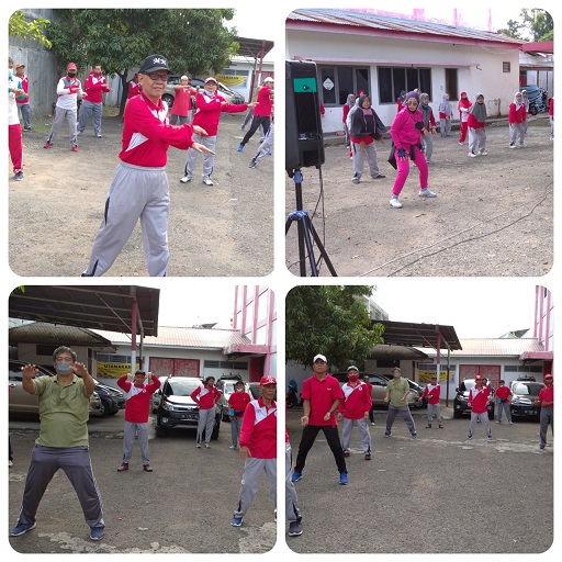 P2tel Cabang Padang Senam Bersama (KJS) Para Pensiunan(11-02-2022) – P2Tel