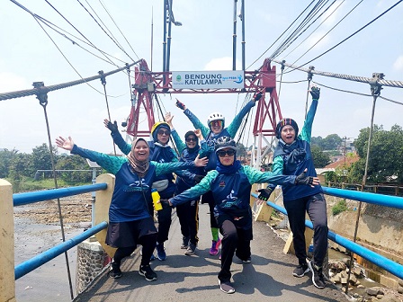 PC Tangsel Gowesan Ke Bendung Katulampa-Berkesan Penuh Pesona – P2Tel