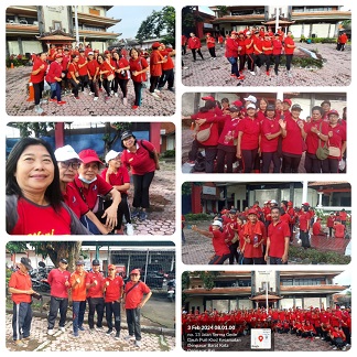 Senam Sabtu Ceria P2TEL Denpasar dan Sosialisasi Datul SM I 2024 – P2Tel