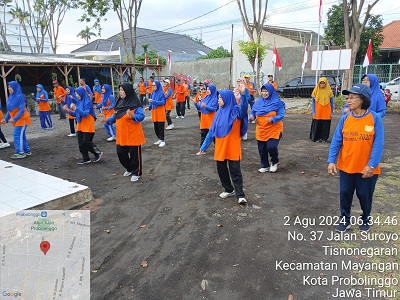 KJS Probolinggo Menyelenggarakan Senam Rutin(02-08-2024) – P2Tel