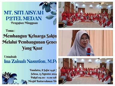 PC MedanSatu 3 Kegiatan-Senam Rutin-Menyambut HUT RI Ke 79 Dan Pengajian MT Siti Aisyah – P2Tel