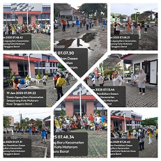 PC Mataram-Senam Rutin bersama sekaligus silaturahim – P2Tel